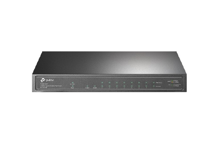 TP-LINK TL-SG1210P 10-Port Gigabit Desktop Switch with 8-Port PoE+ – 3MAT